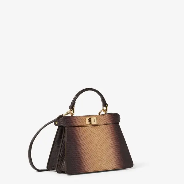 Fendi Peekaboo Iseeu Petite Gradient Brown Karung Bag
